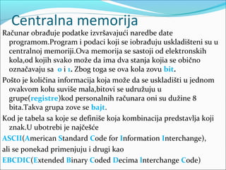 Struktura hardverskog računarskog sistema.2003