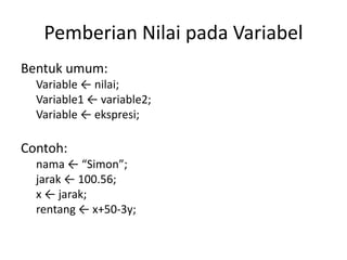 Struktur Algoritma dan Tipe Data.pptx do | PPT