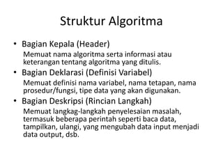 Struktur Algoritma dan Tipe Data.pptx do | PPT
