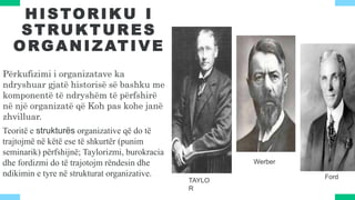 Struktura organizative rast studimi aplikimi i tyre | PPTX