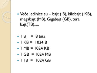 Struktura računara prezentacija za 8. razred | PPTX