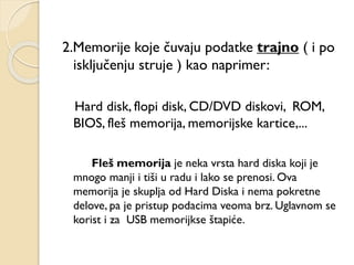 Struktura računara prezentacija za 8. razred | PPTX