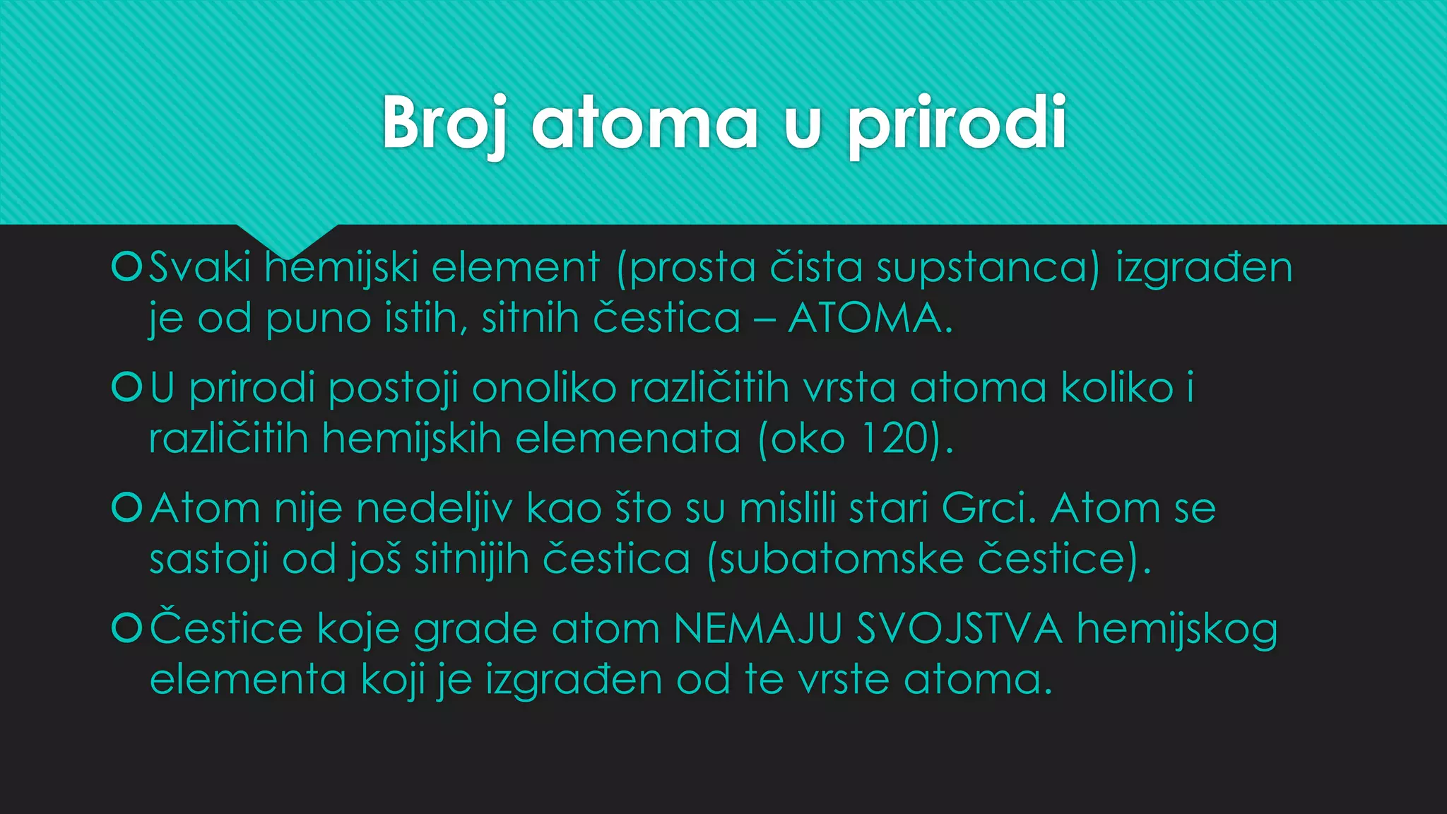 Struktura supstance atom | PPTX