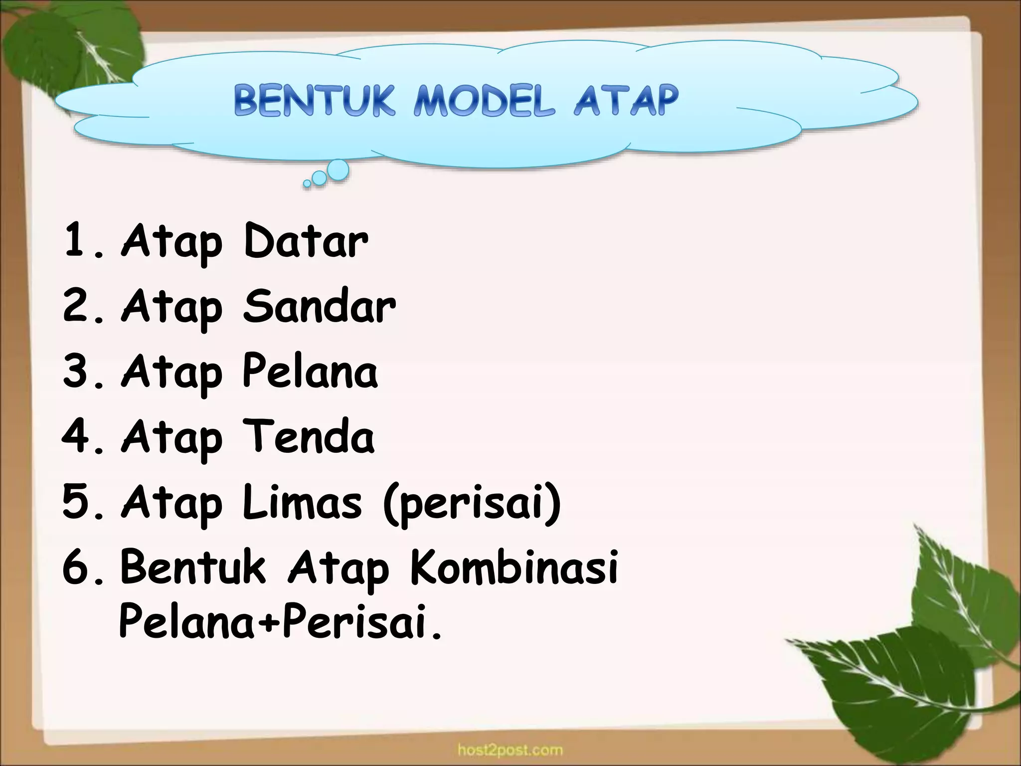 Struktur atap | PPTX