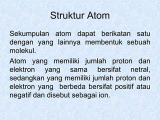 Struktur atom | PPT