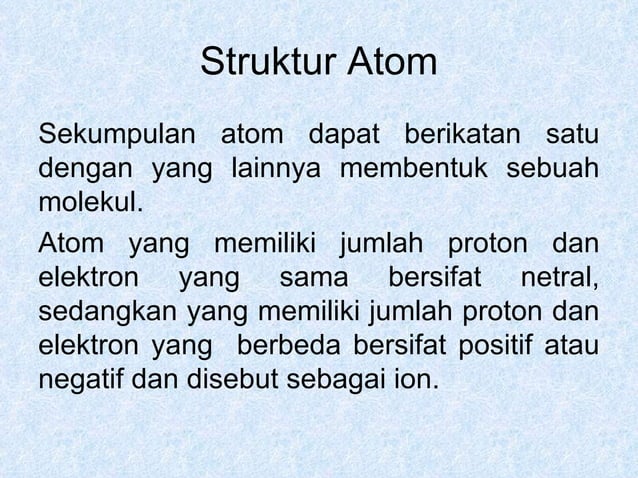 Struktur atom | PPT
