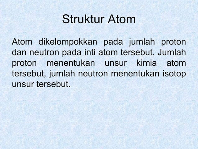Struktur atom | PPT