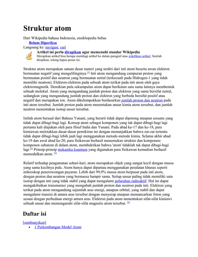 Struktur atom | DOC