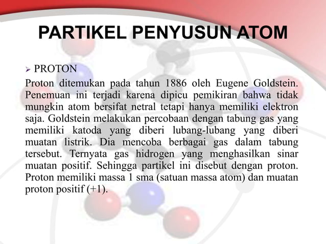 Struktur Atom.pptx Atom adalah partikel terkecil suatu zat atau materi ...