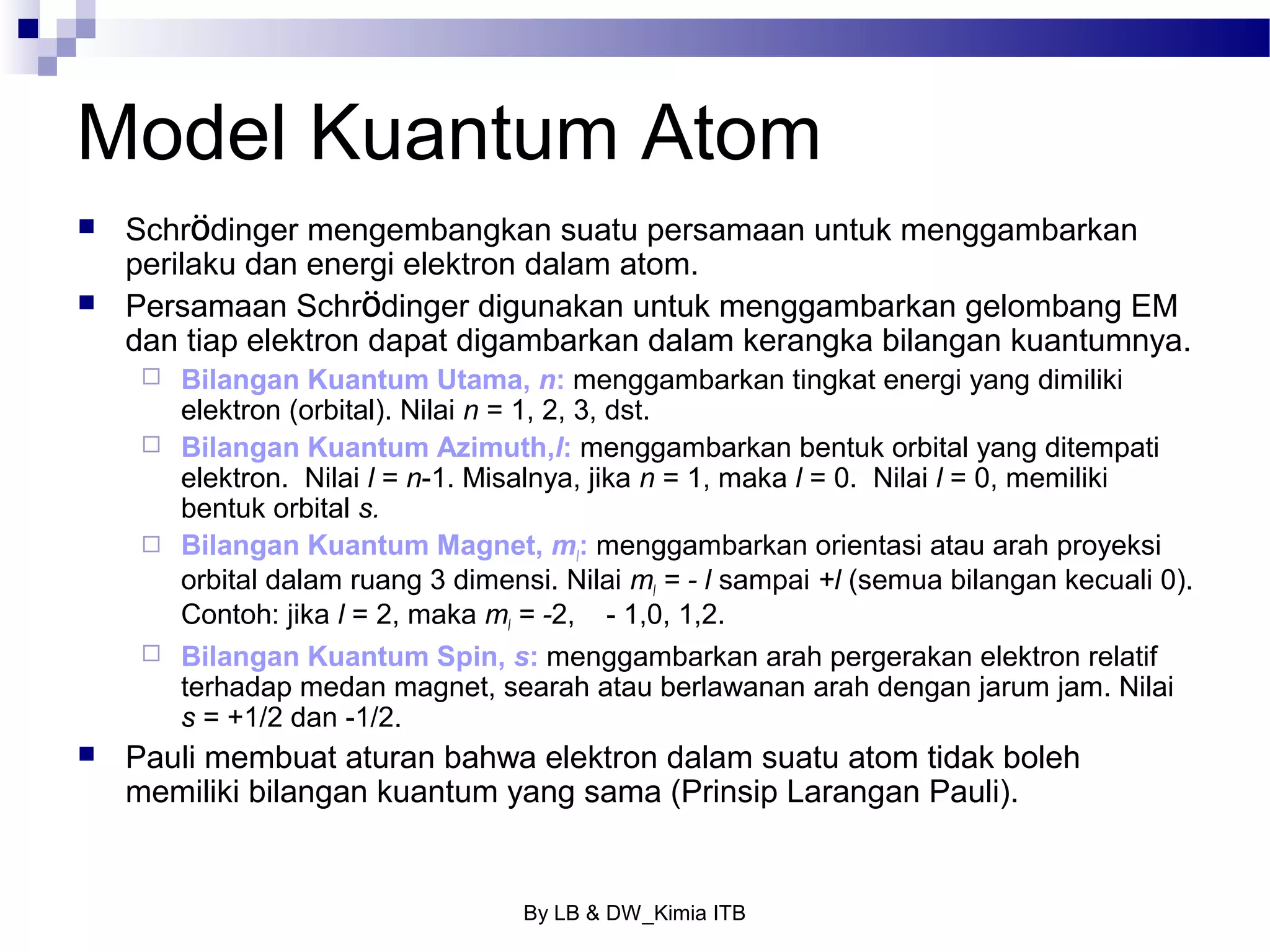 Struktur atom dan sistem periodik | PPT