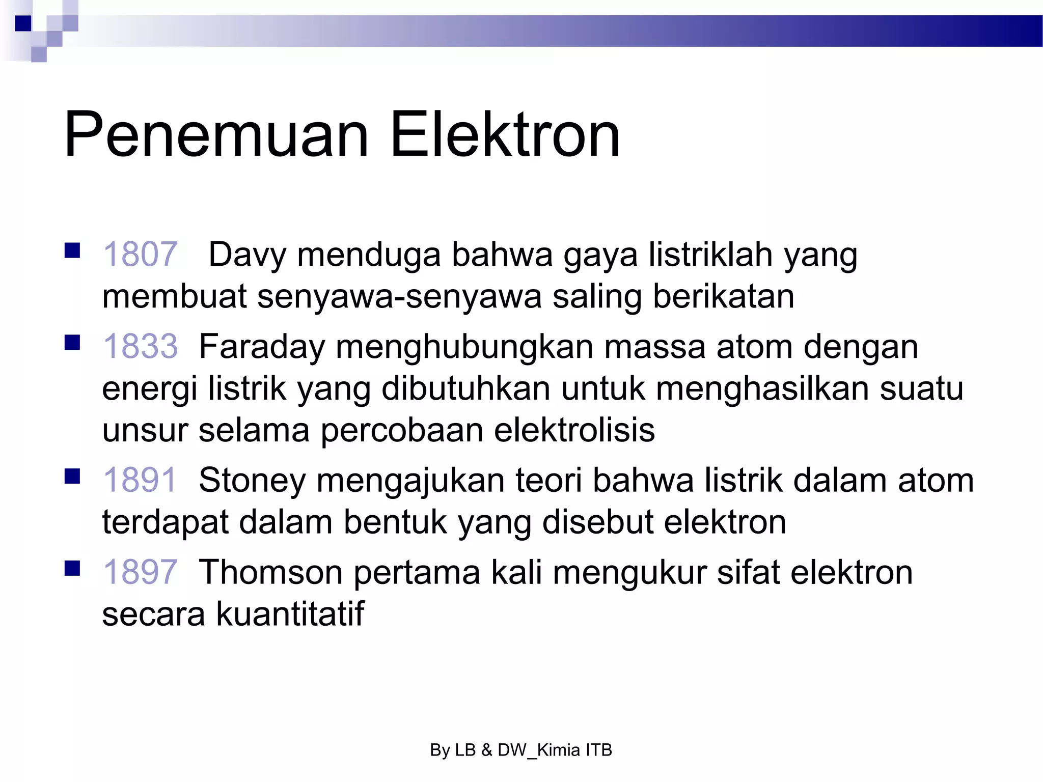 Struktur atom dan sistem periodik | PPT