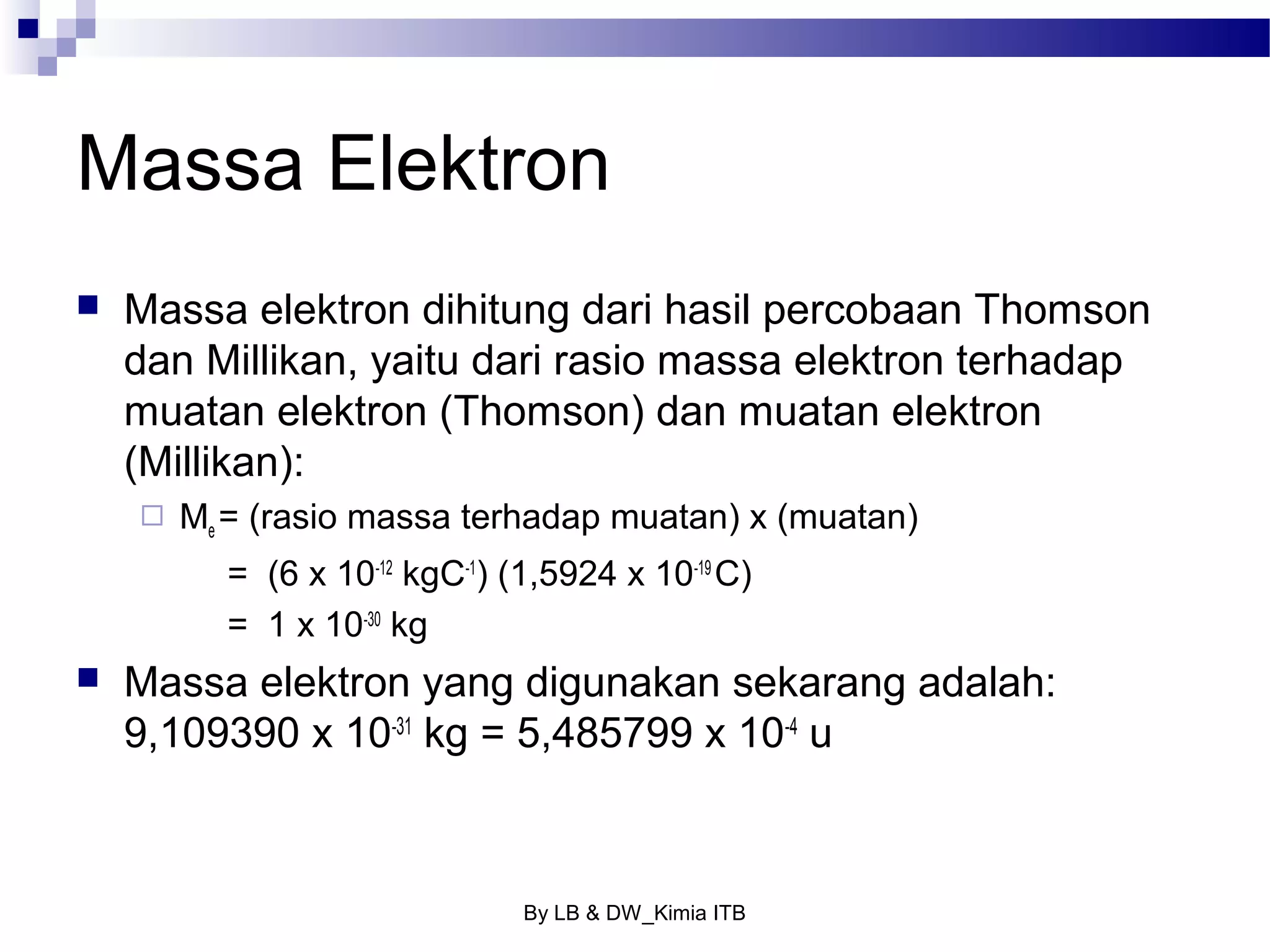 Struktur atom dan sistem periodik | PPT