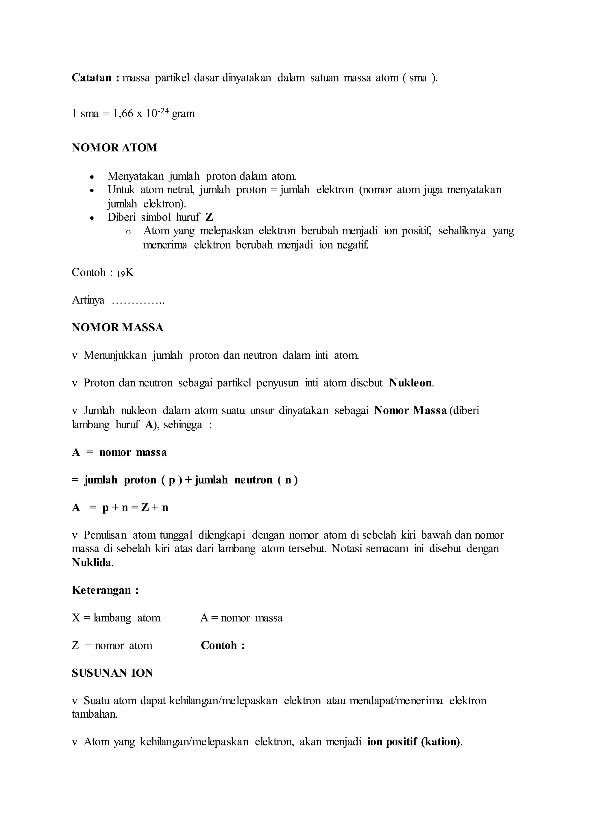 Struktur atom dan sistem periodik | DOCX
