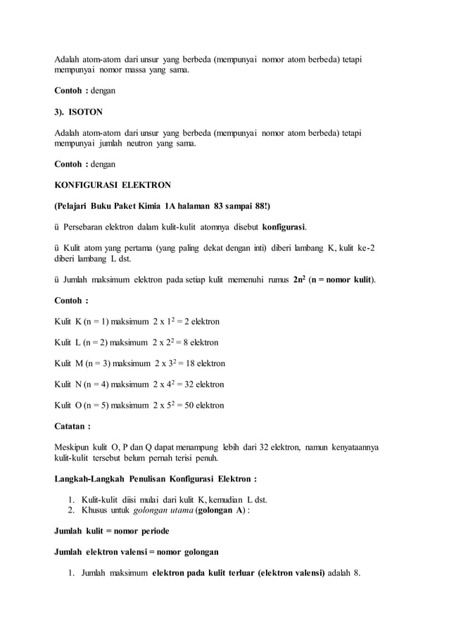 Struktur atom dan sistem periodik | PDF