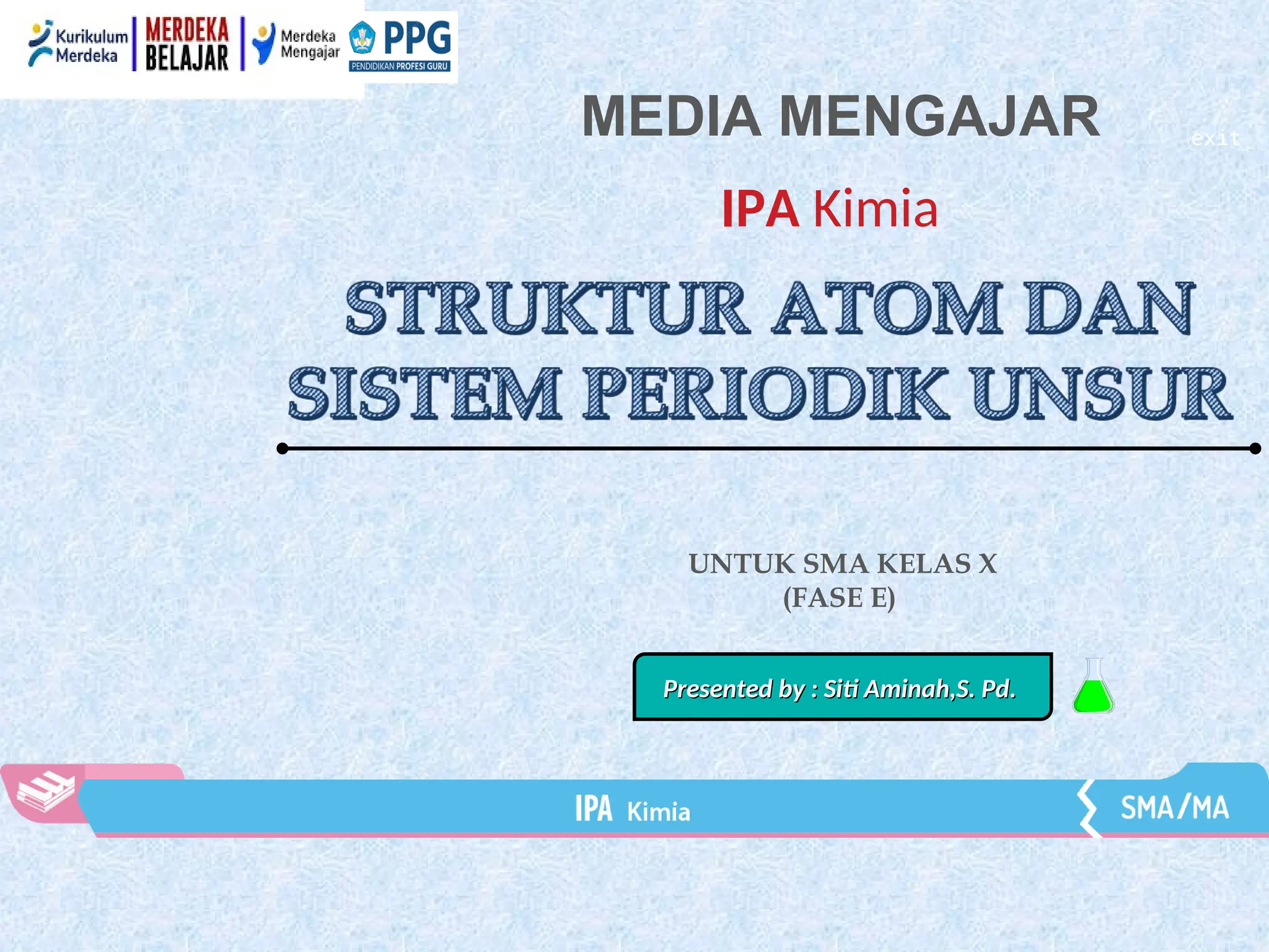 Struktur Atom dan Sistem Periodik Unsur Edit-Siti Aminah,S.Pd.ppt