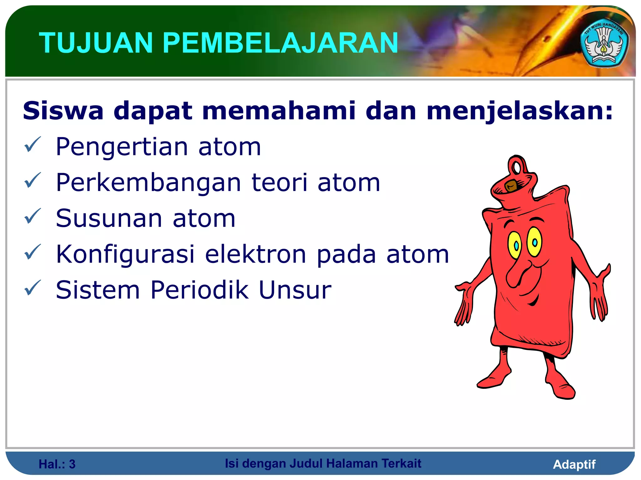 Struktur atom dan spu | PPT