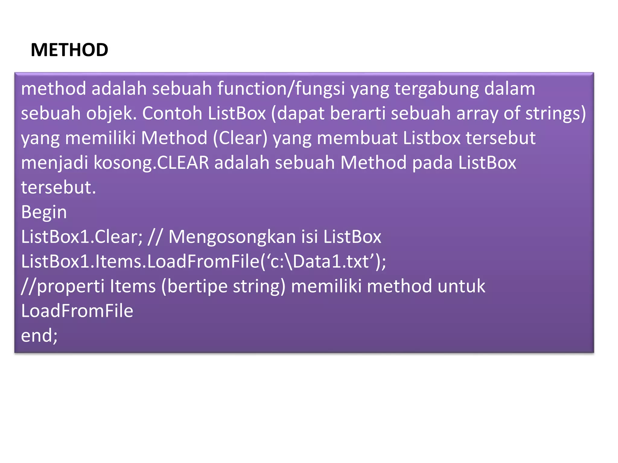 Struktur bahasa delphi | PPTX