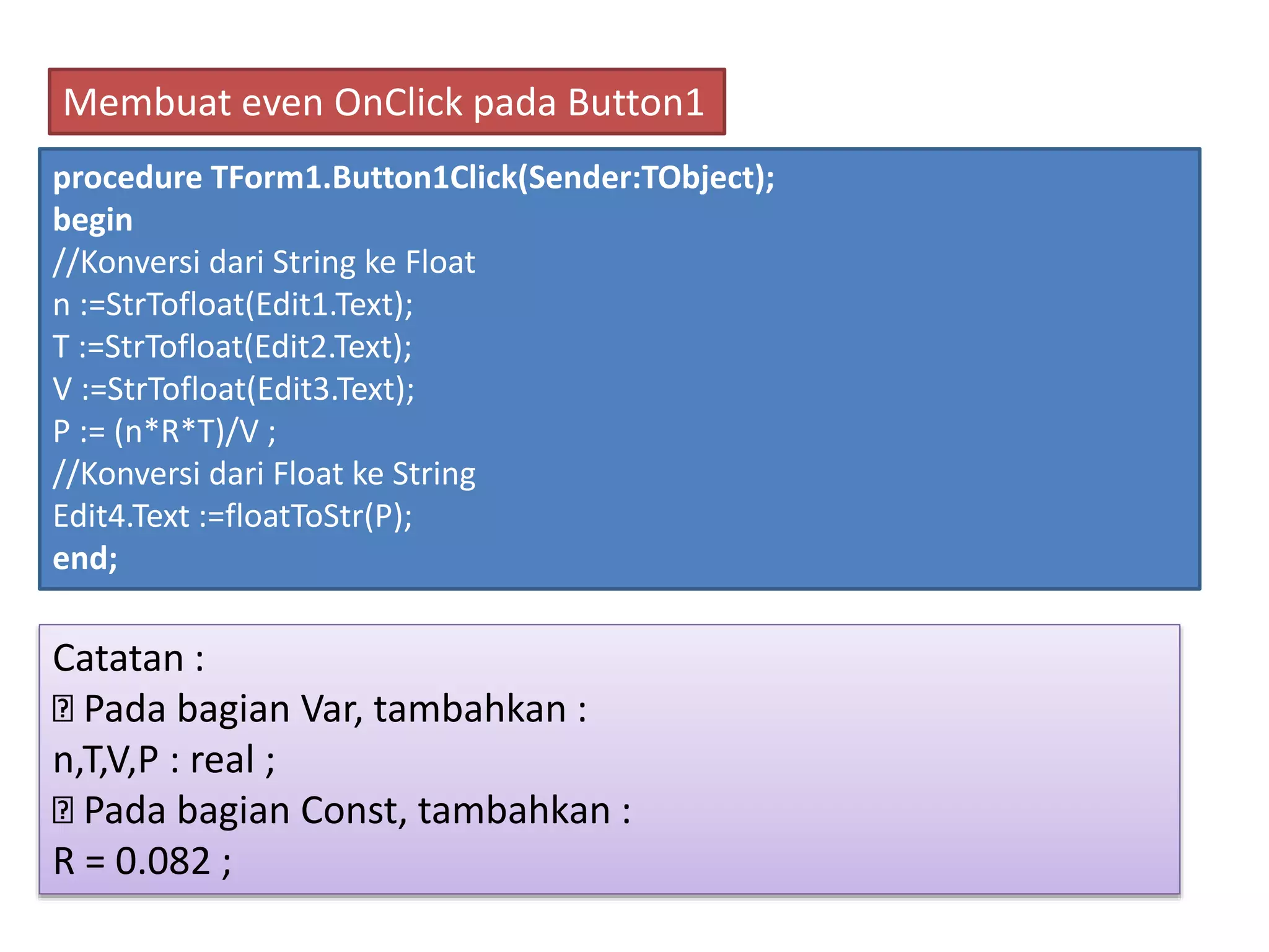 Struktur bahasa delphi | PPTX
