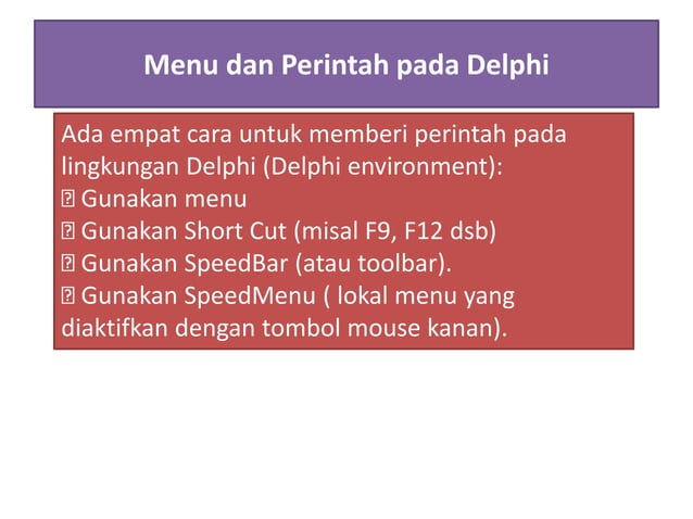 Struktur bahasa delphi | PPTX