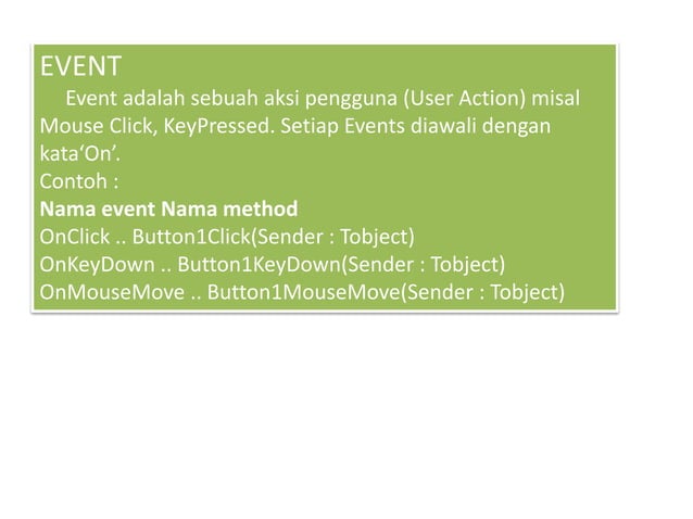 Struktur bahasa delphi | PPTX