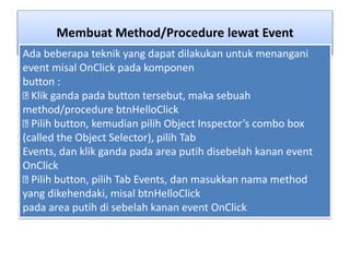 Struktur bahasa delphi | PPTX