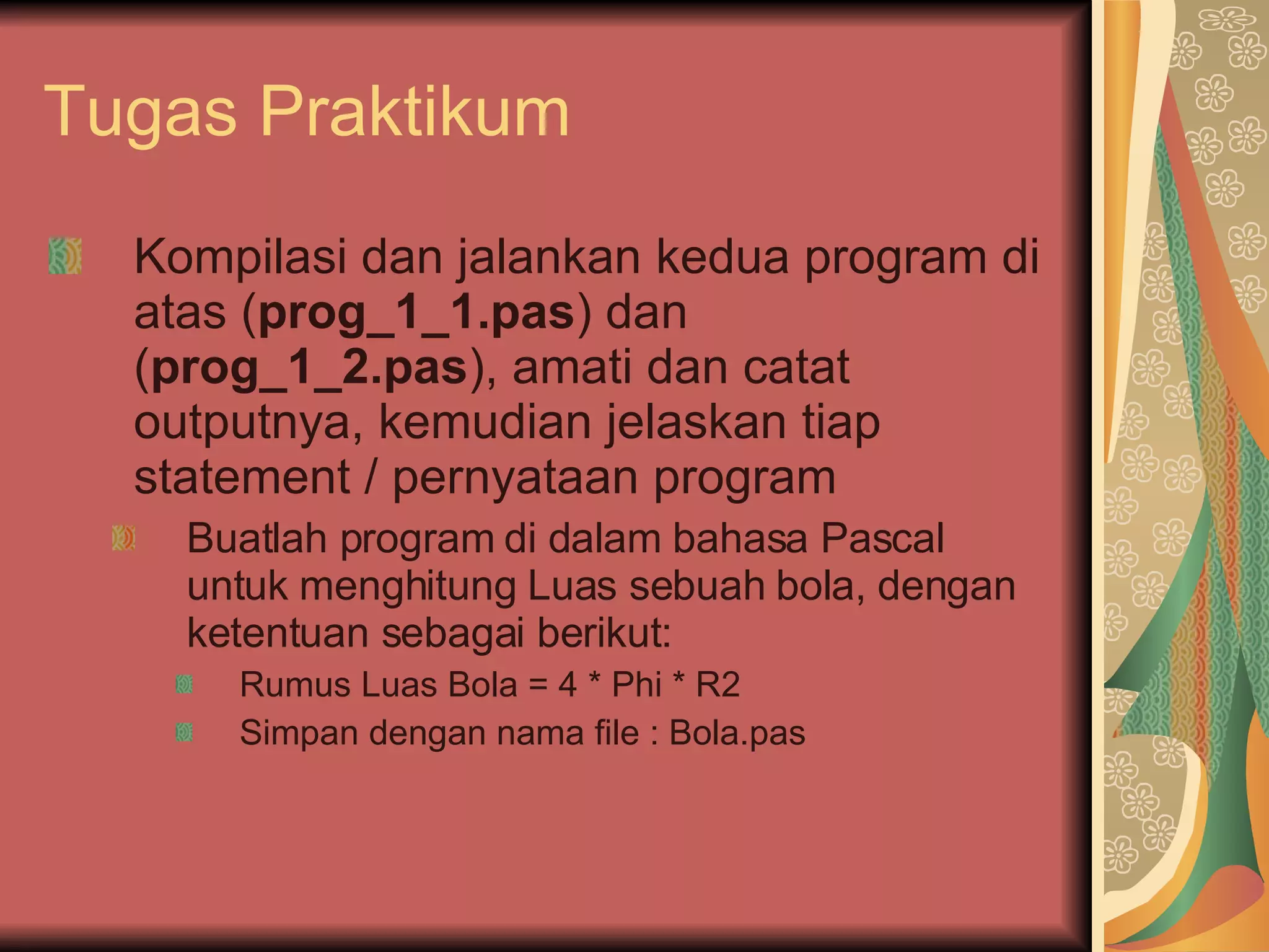 Struktur Bahasa Pascal[1] | PPT