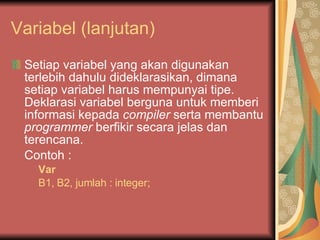 Struktur Bahasa Pascal[1] | PPT