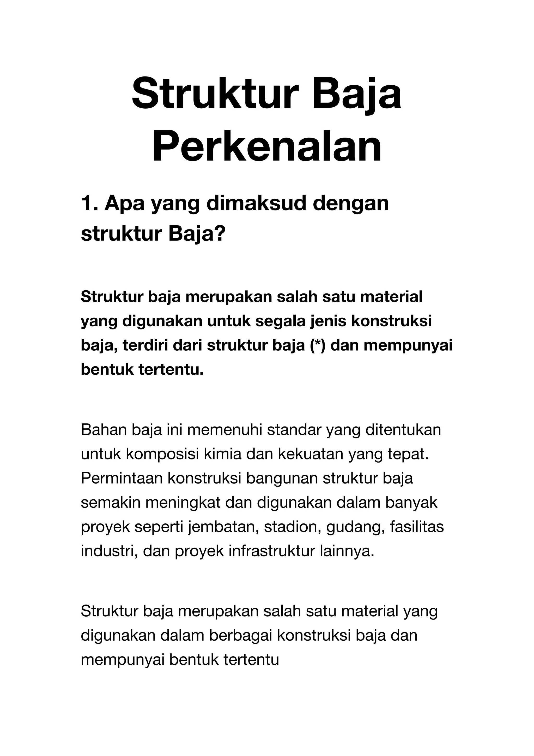 Pengantar Lengkap Mengenai Struktur Baja dalam Dunia Konstruksi Modern ...