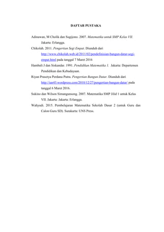 Struktur bangun datar kelompok 1 | PDF