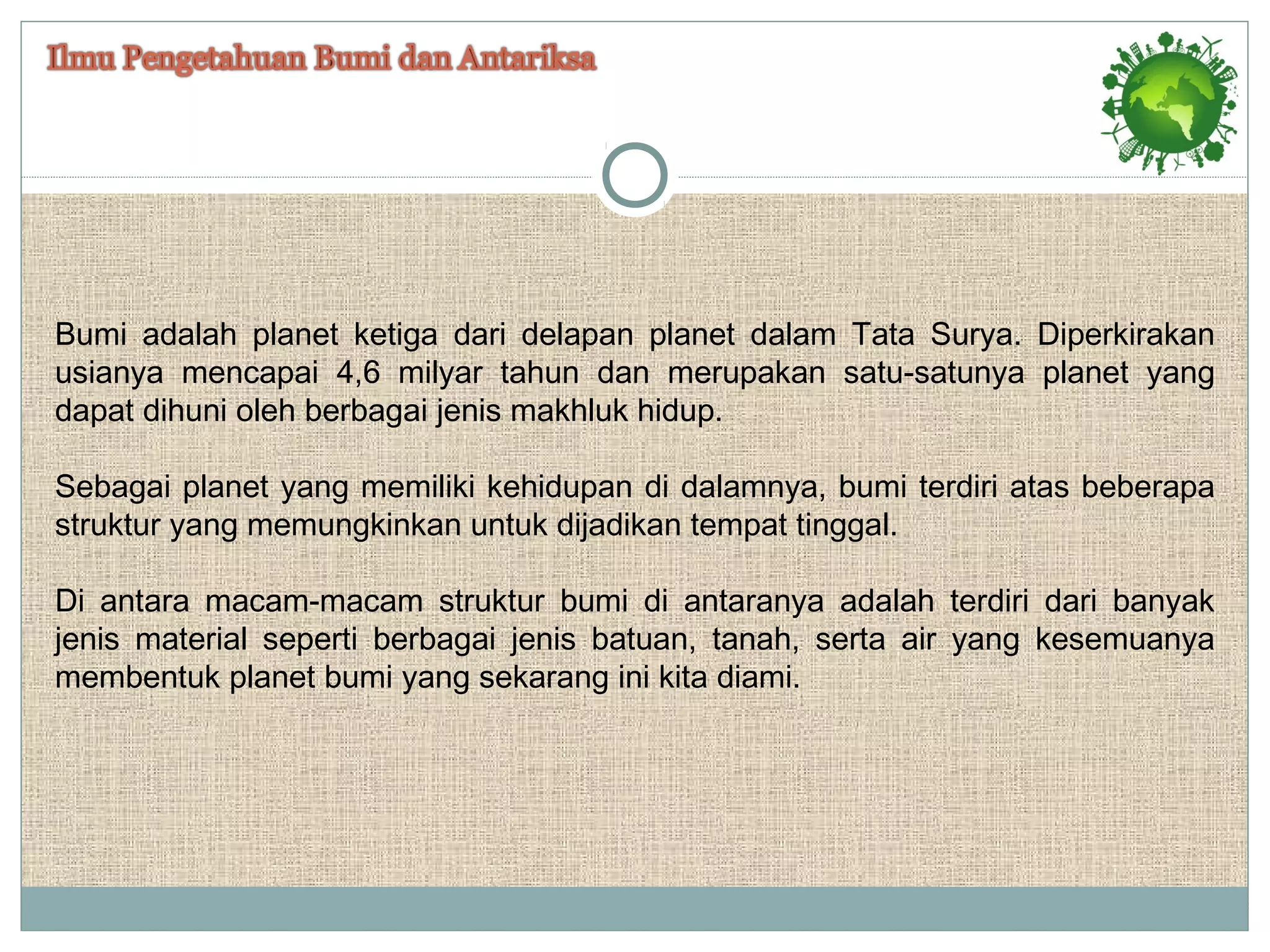 Ilmu Pengetahuan Bumi dan Antariksa_Struktur bumi | PPS