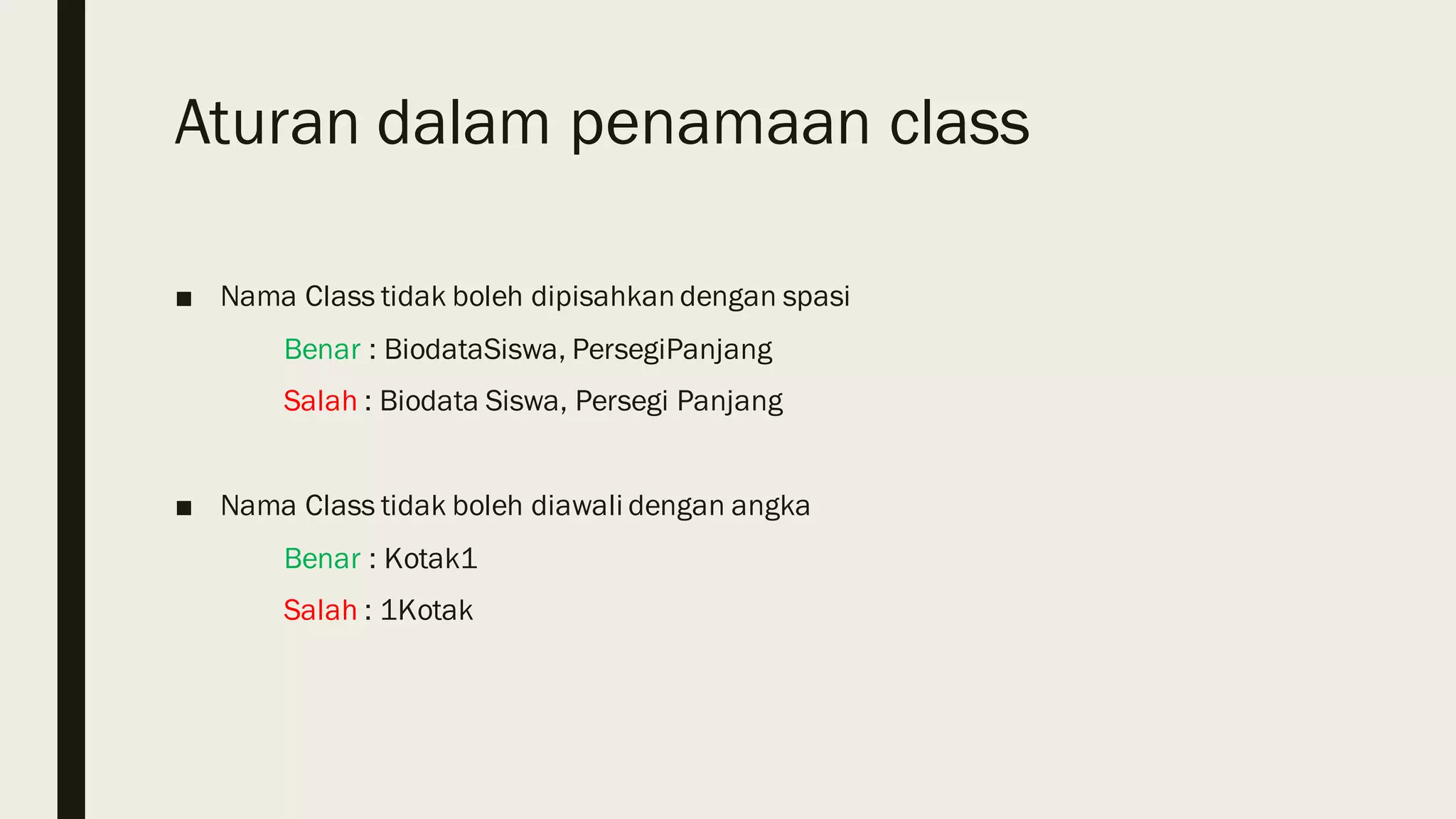 Struktur class dalam java | PDF