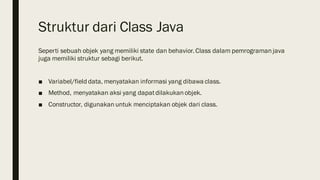 Struktur class dalam java | PDF