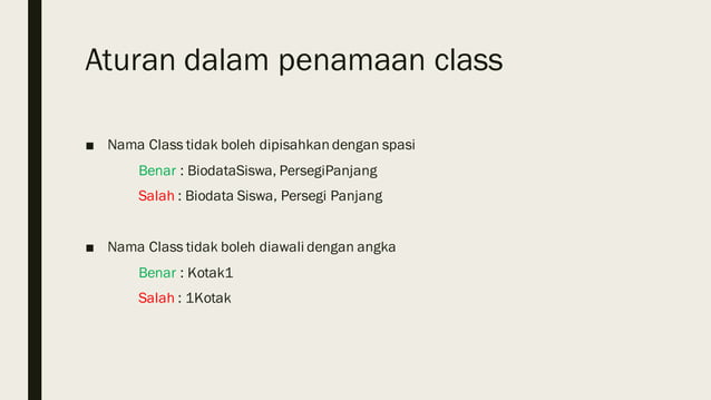 Struktur class dalam java | PDF