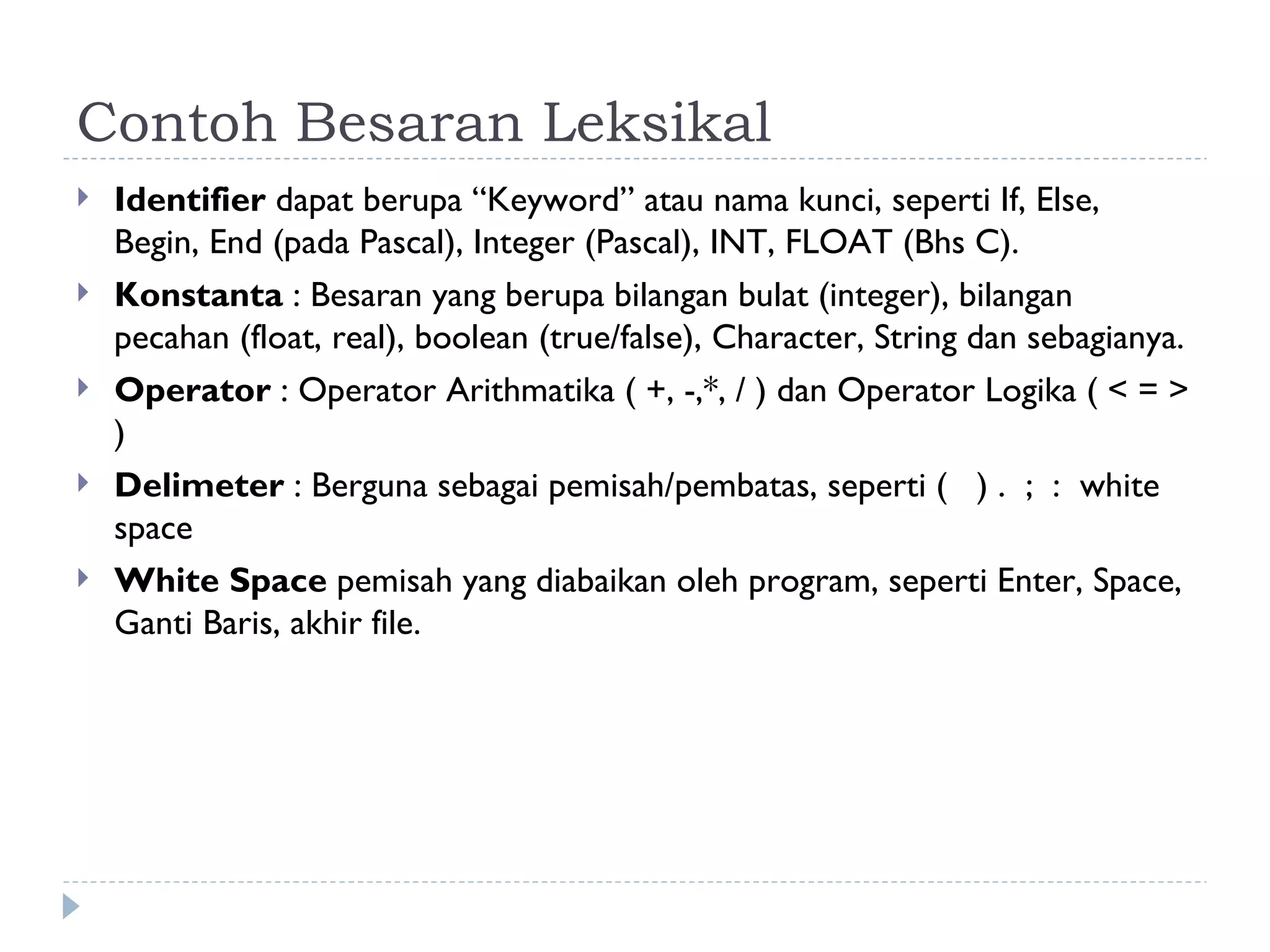 Struktur compiler session 4 | PPT