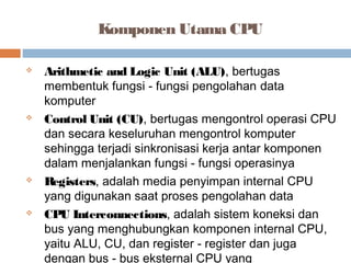 Struktur cpu | PPT