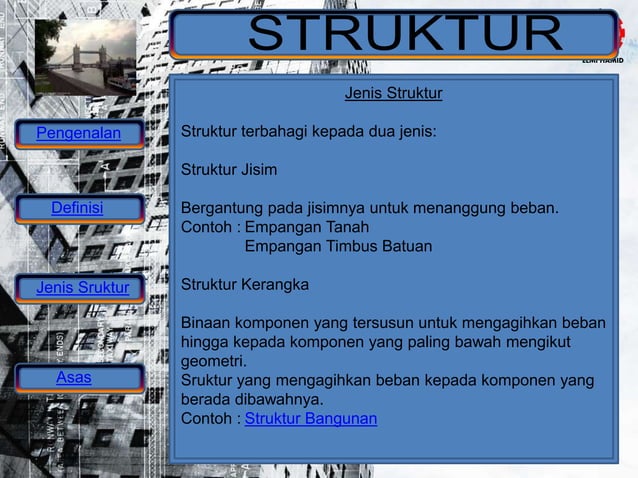Struktur dan asas bangunan | PPSX