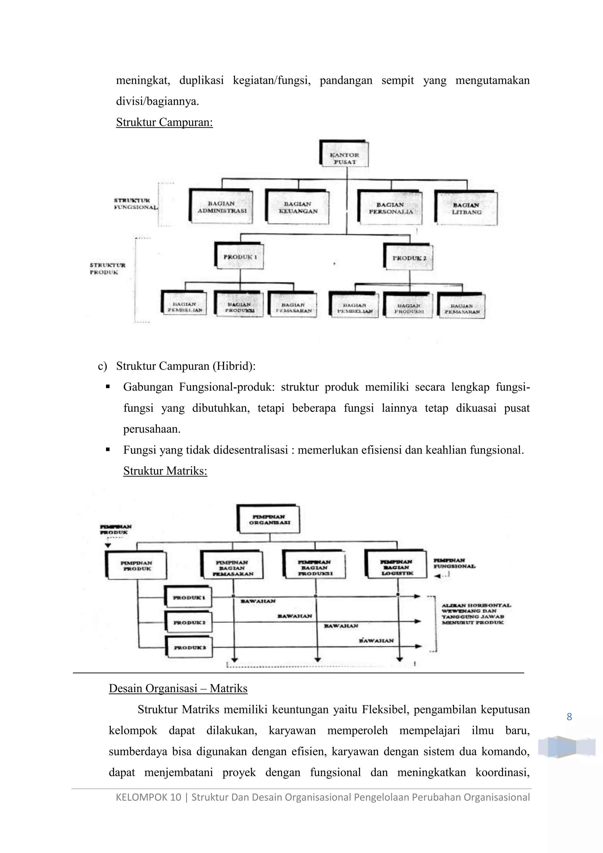 Struktur Dan Desain Organisasional Pengelolaan Perubahan Organisasional ...