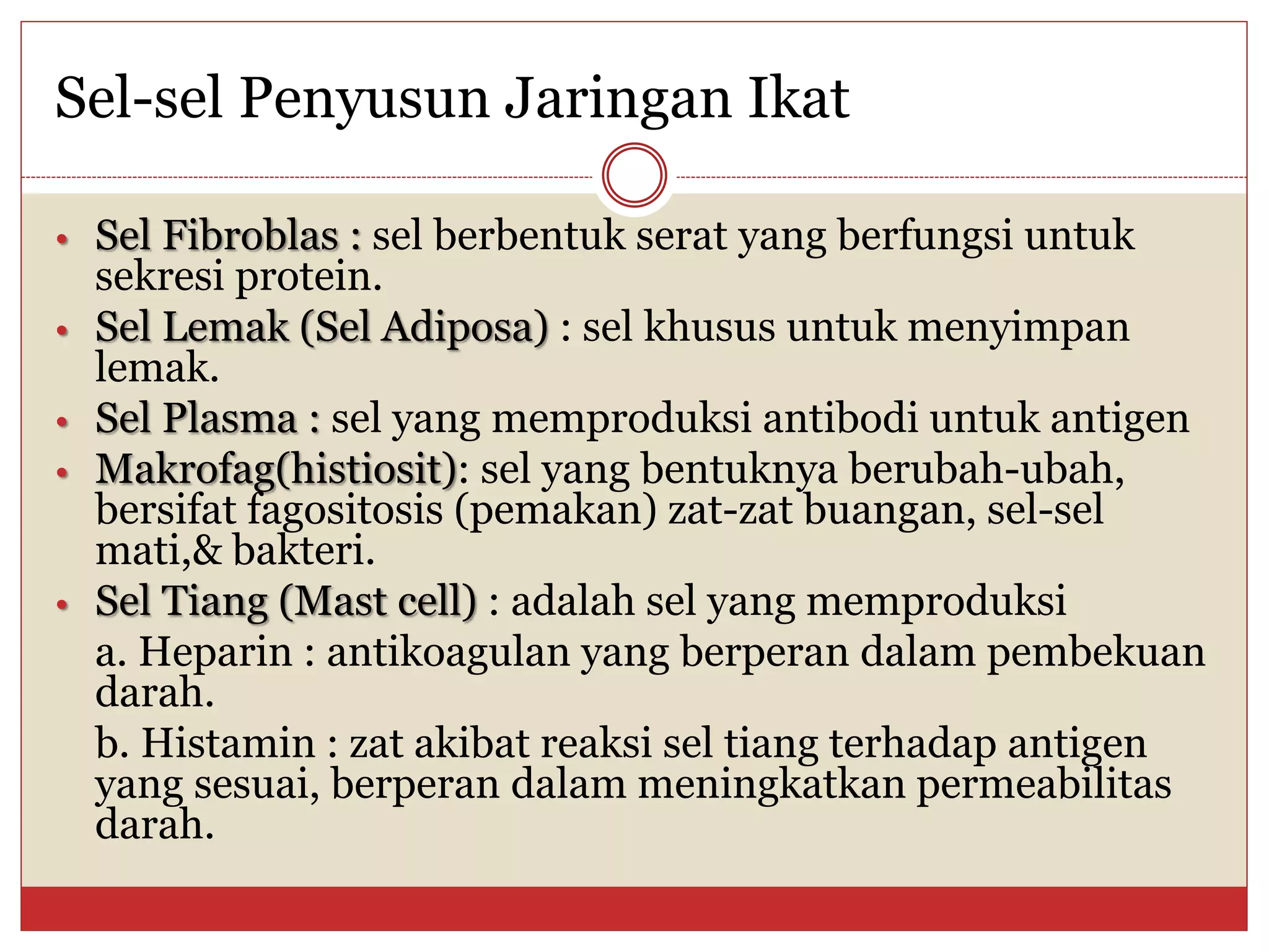 Bab 3 Struktur dan Fungsi Jaringan Hewan | PPTX