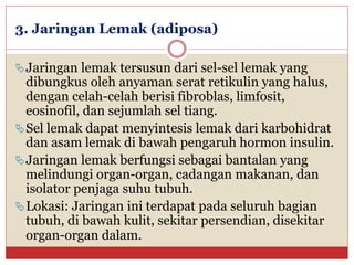 Bab 3 Struktur dan Fungsi Jaringan Hewan | PPTX