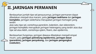 Struktur dan fungsi jaringan pada tumbuhan - Biologi.pptx
