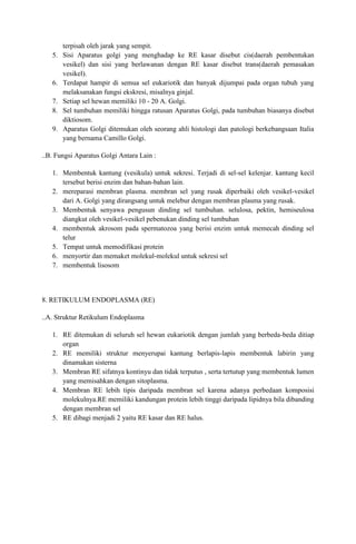 Struktur dan fungsi retikulum endoplasma (autosaved) ilas AKPER PEMKAB ...
