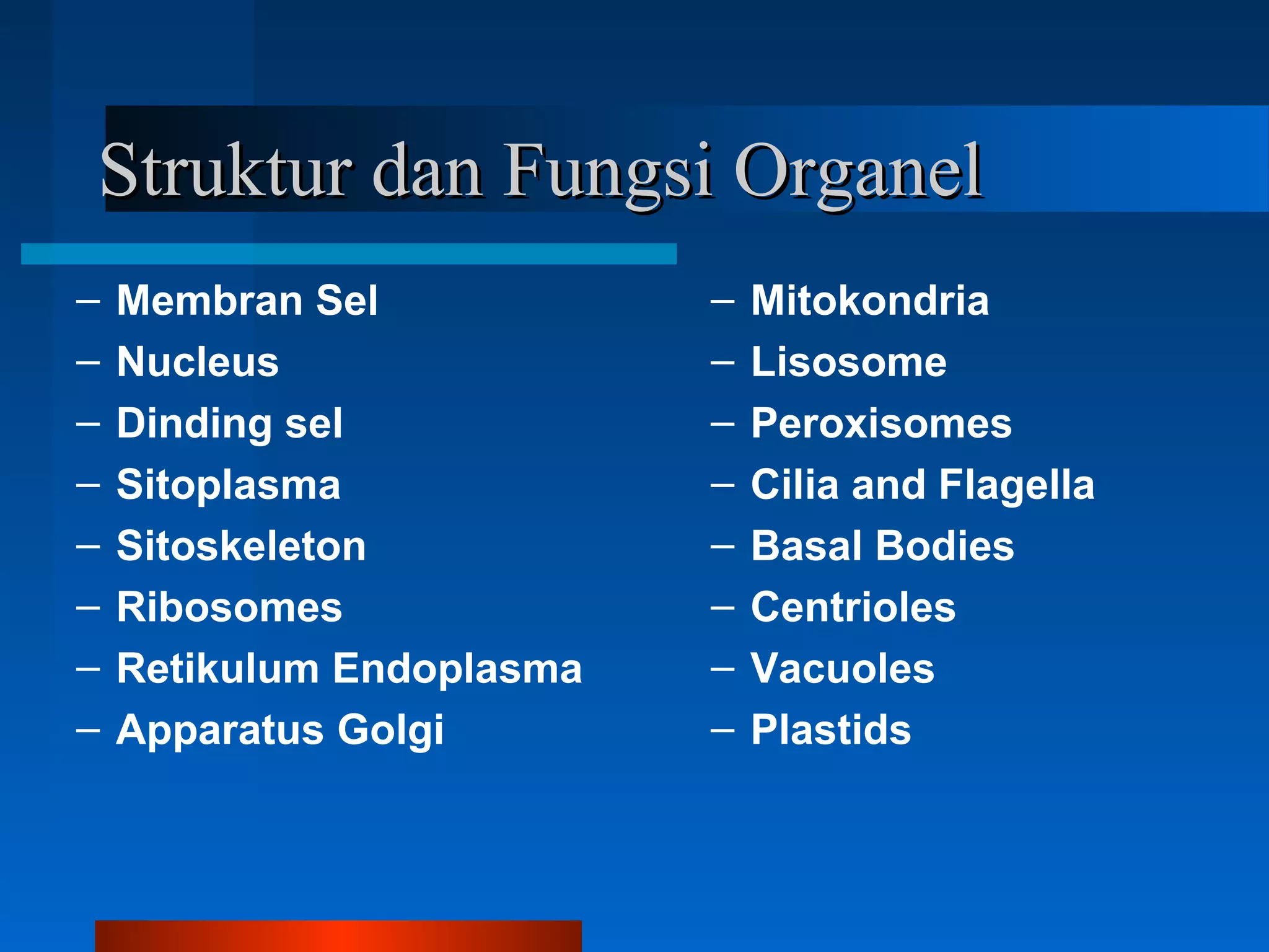 Struktur dan fungsi sel | PDF