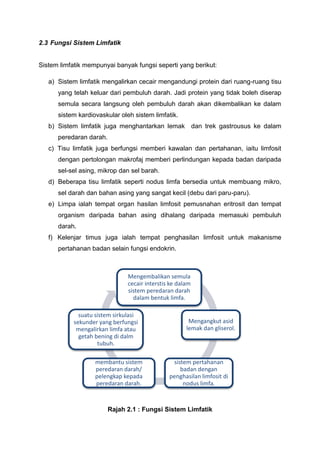 Struktur dan fungsi sistem limfatik by fie | DOCX