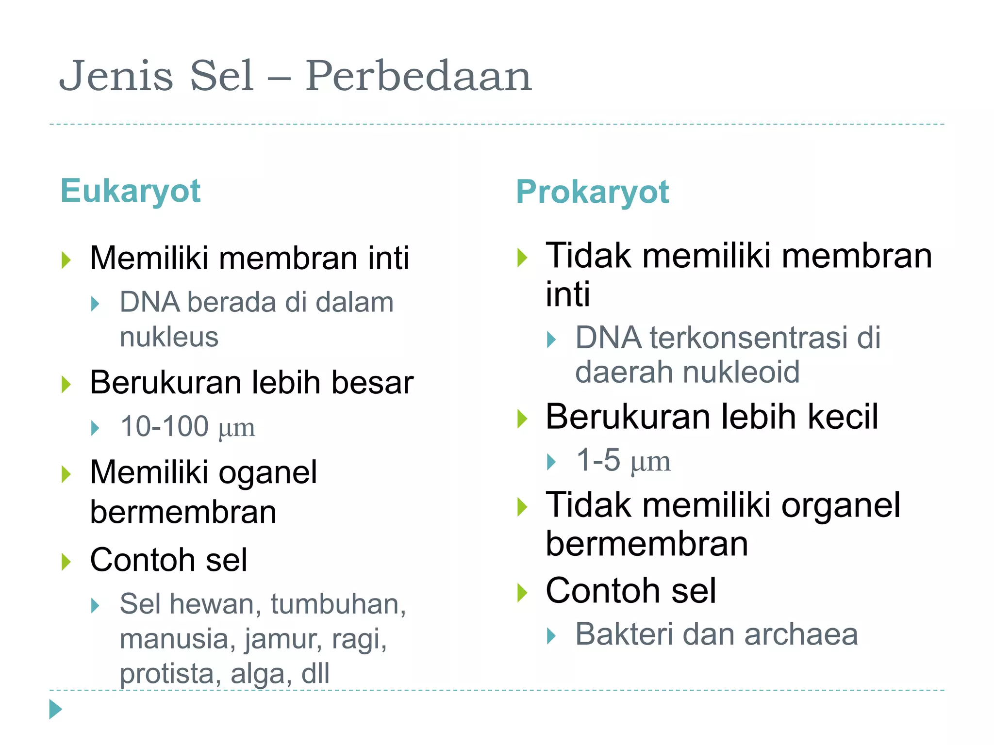 Struktur dan jenis sel | PPTX