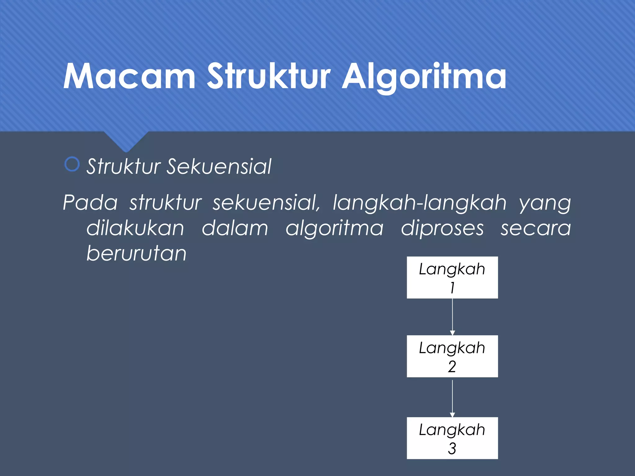 Struktur dan notasi algoritma dengan flowchart | PPT