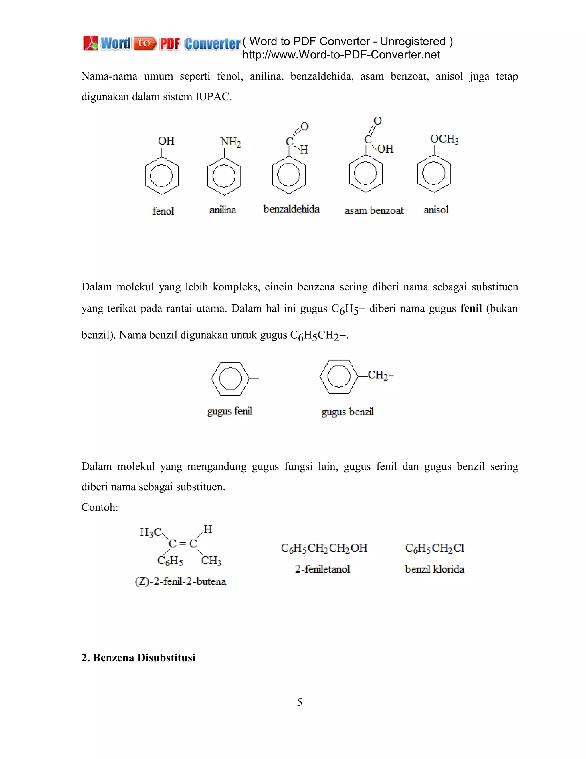 Struktur dan tatanama benzena | PDF