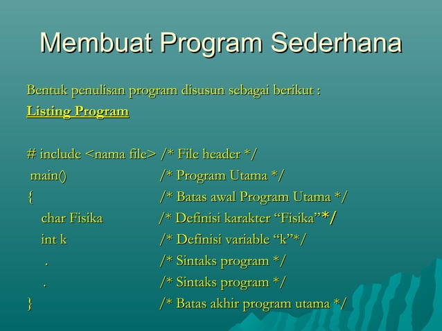 Struktur dan tipe data | PPT