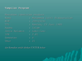 Struktur dan tipe data | PPT
