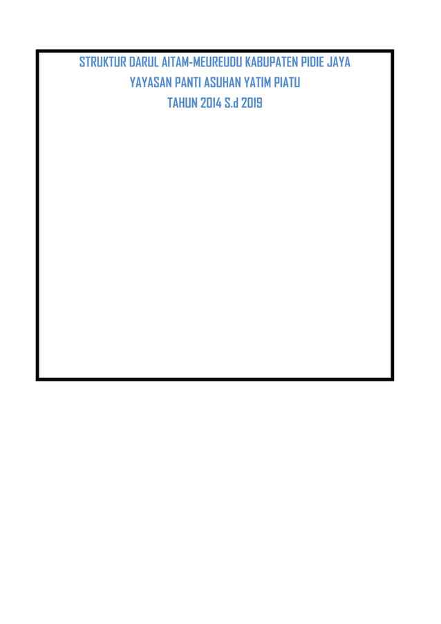 Struktur darul aitam | DOC