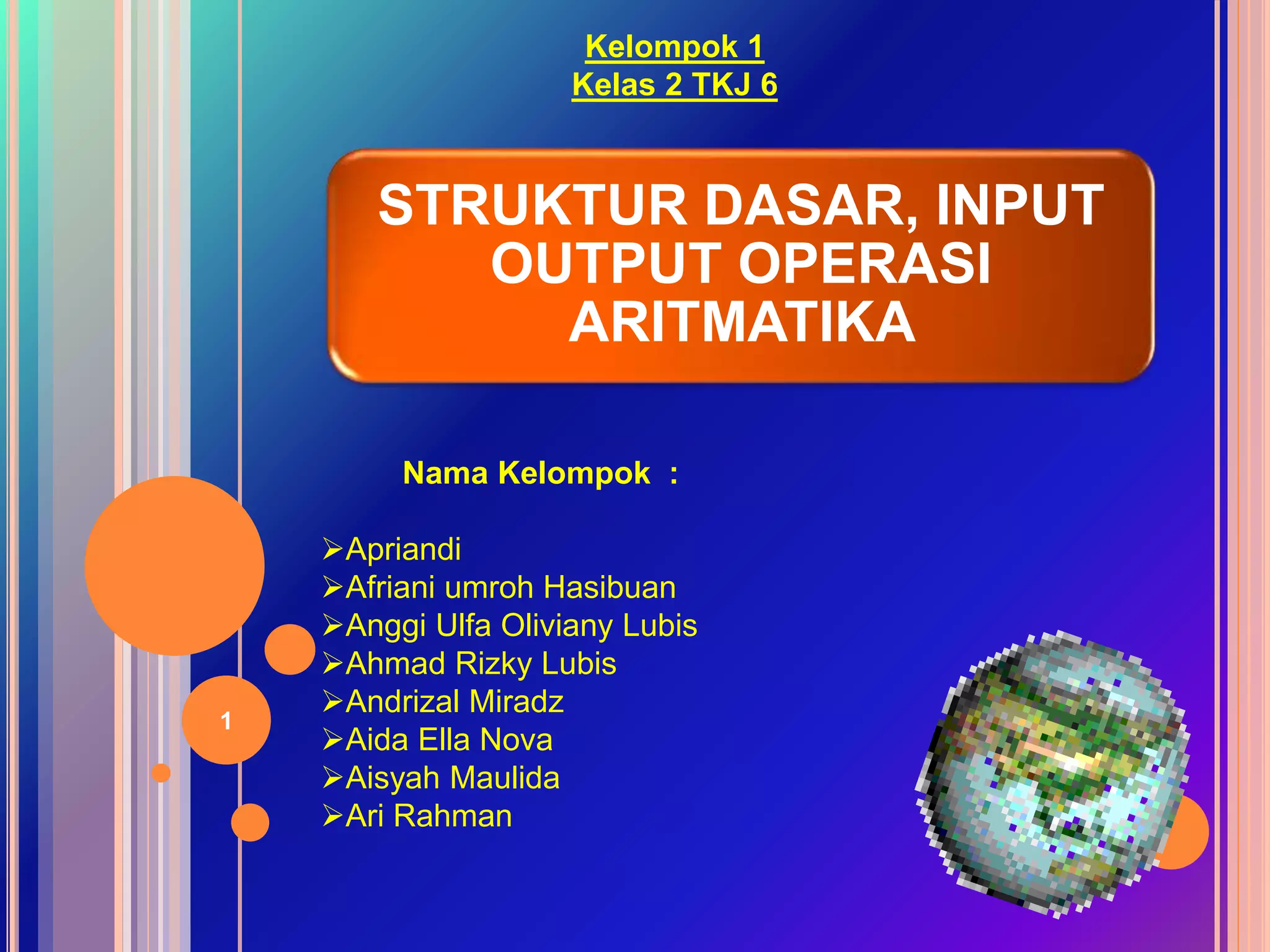 Struktur Dasar Input Dan Output Aritmatika Ppt